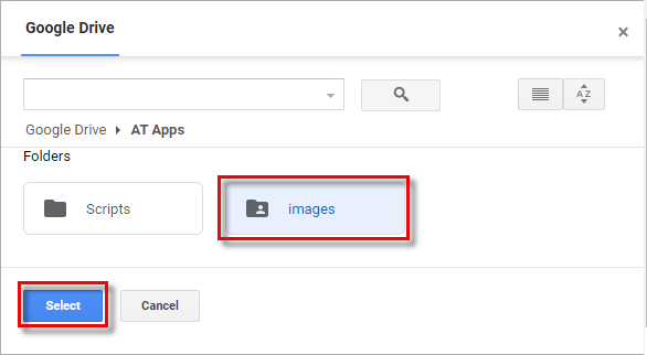Display images from Google Drive – Documentation — Awesome Table Support