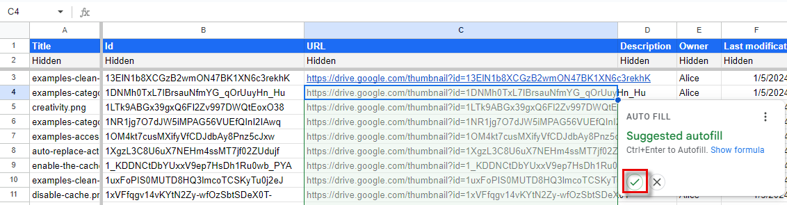 Display images from Google Drive – Documentation — Awesome Table Support