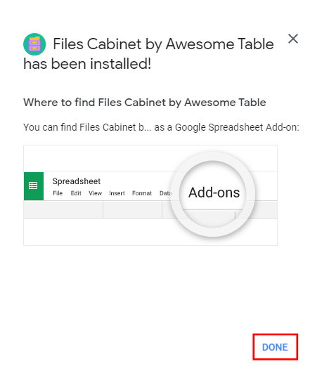 [Part 1] Install the add-on – Documentation — Awesome Table Support